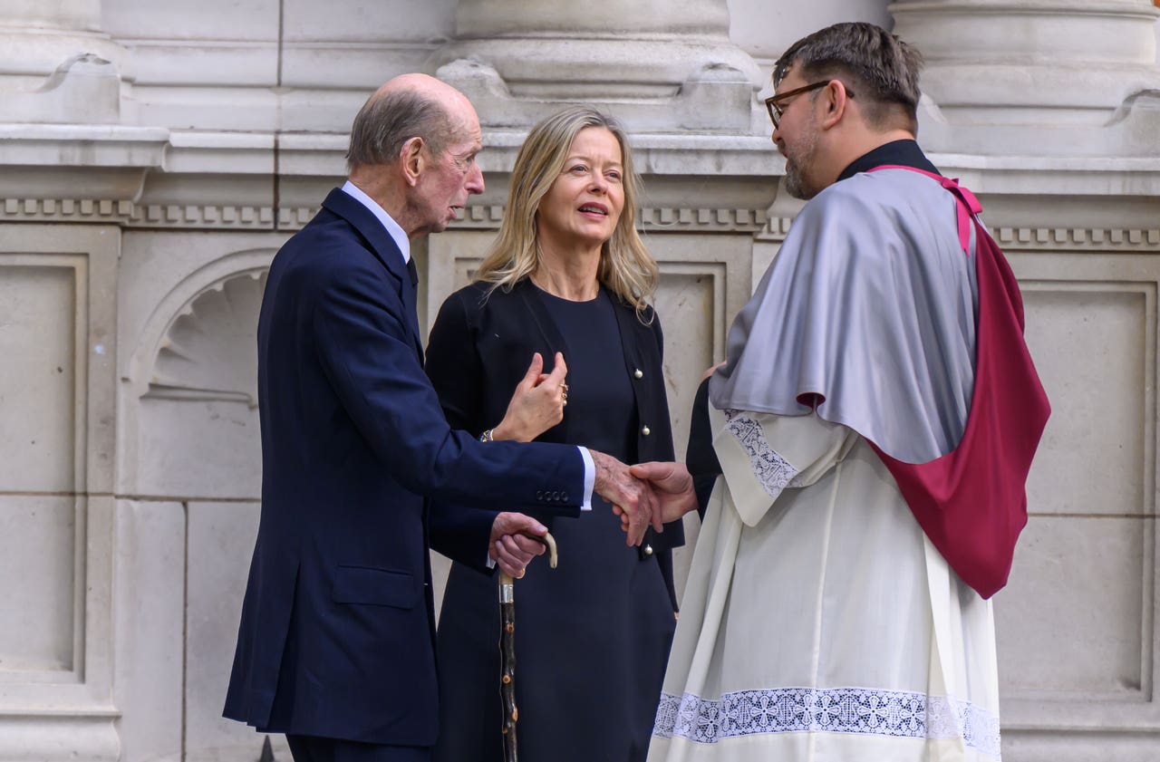Duchess of Kent’s coffin arrives at Westminster Cathedral on eve of ...