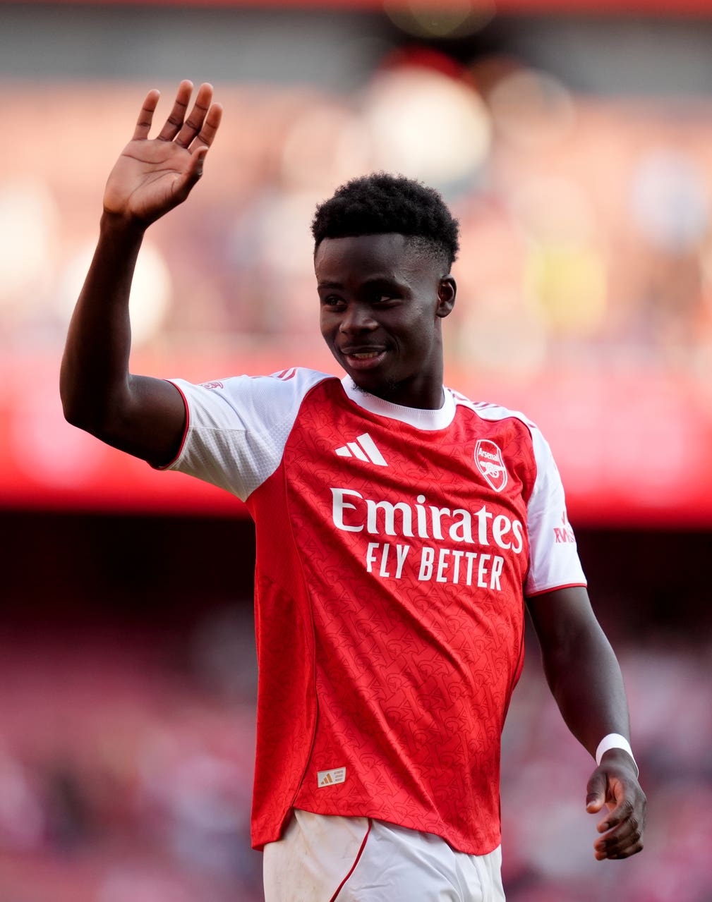 Bukayo Saka ‘extremely happy’ and hopefully will extend contract ...