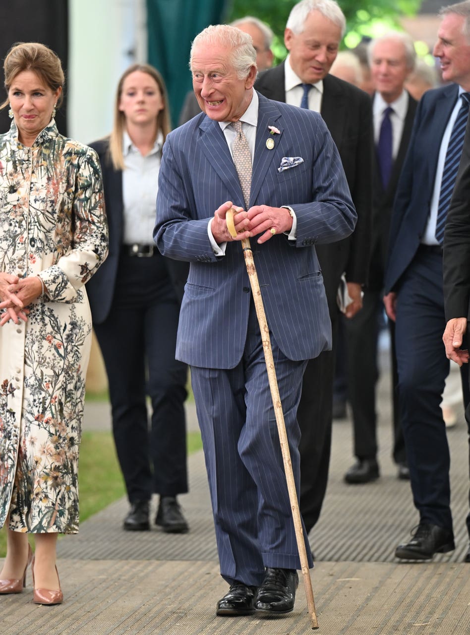 Charles sees rose named in his honour during Chelsea Flower Show tour ...
