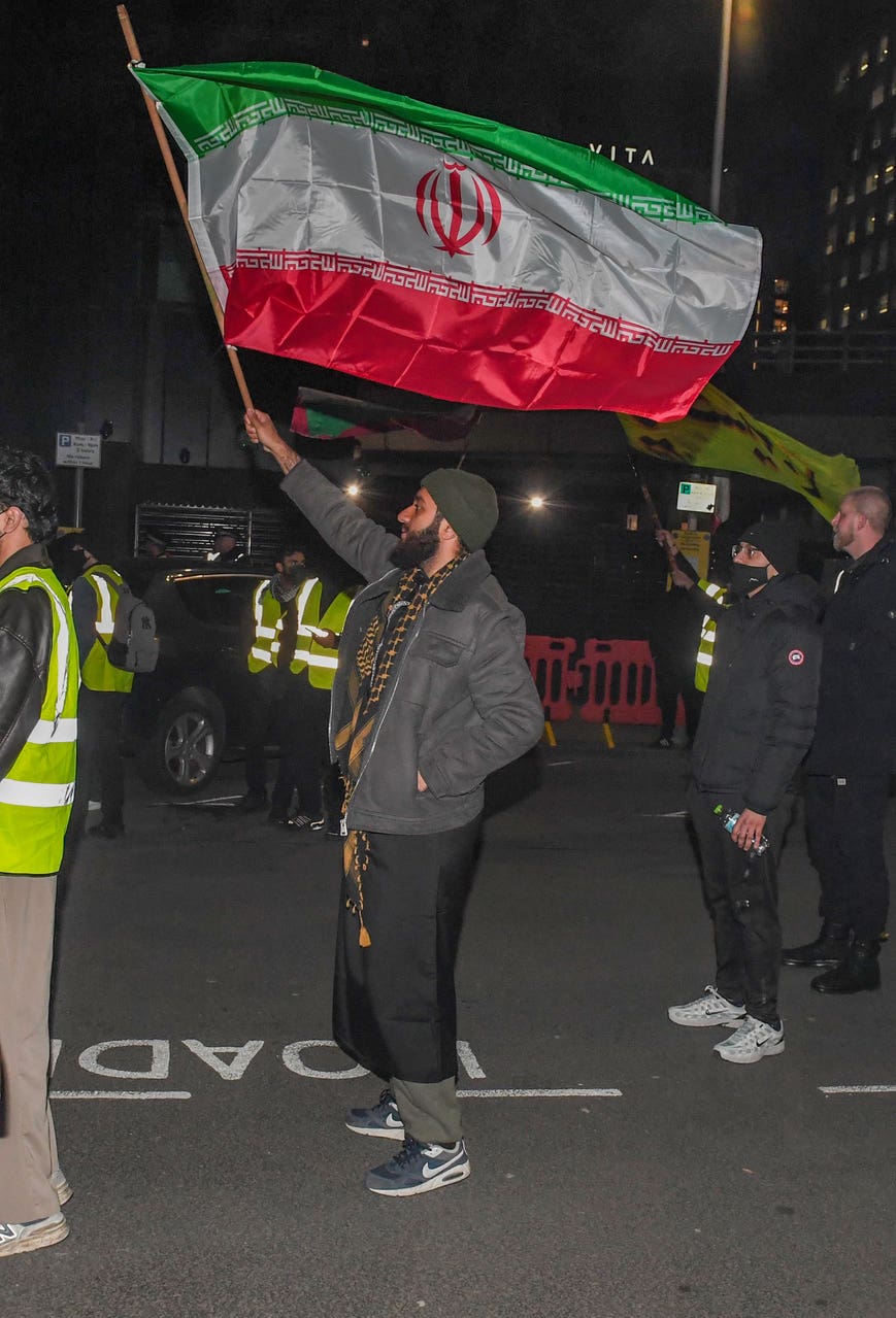 Vigil held for Iran’s Khamenei as counter-protesters gather nearby ...