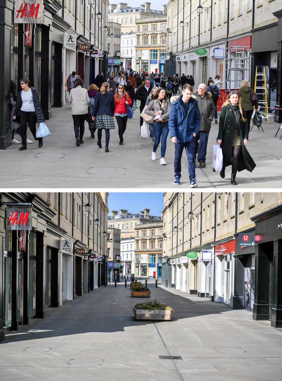 In Pictures: The UK before and after lockdown | Shropshire Star