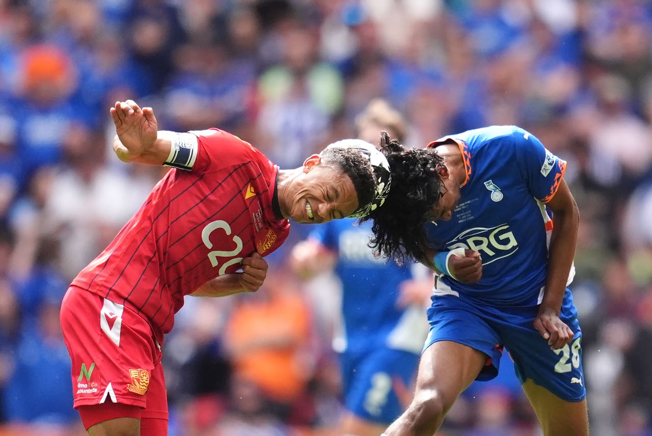 Oldham battle from behind twice to earn promotion to Football League ...