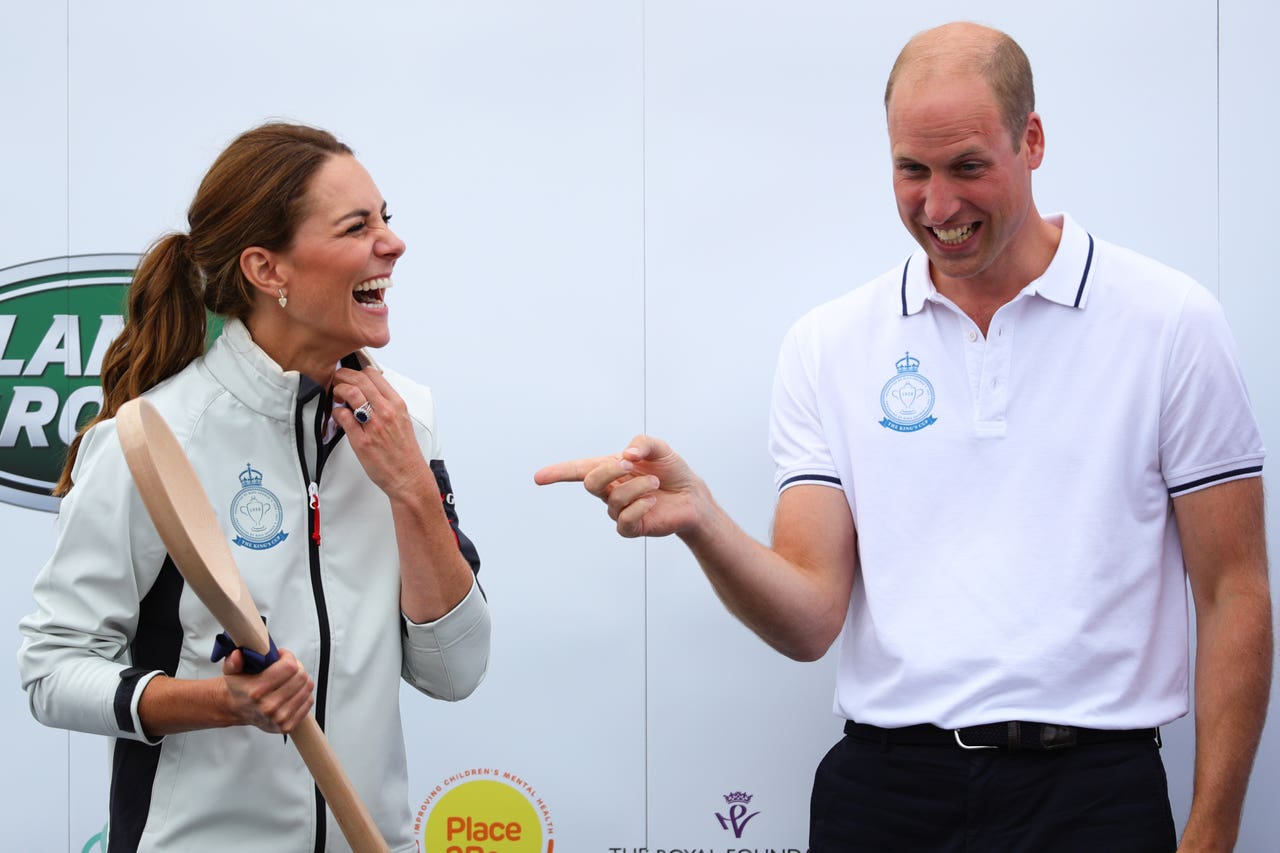 In Pictures: George and cheeky Charlotte watch Kate take regatta wooden ...