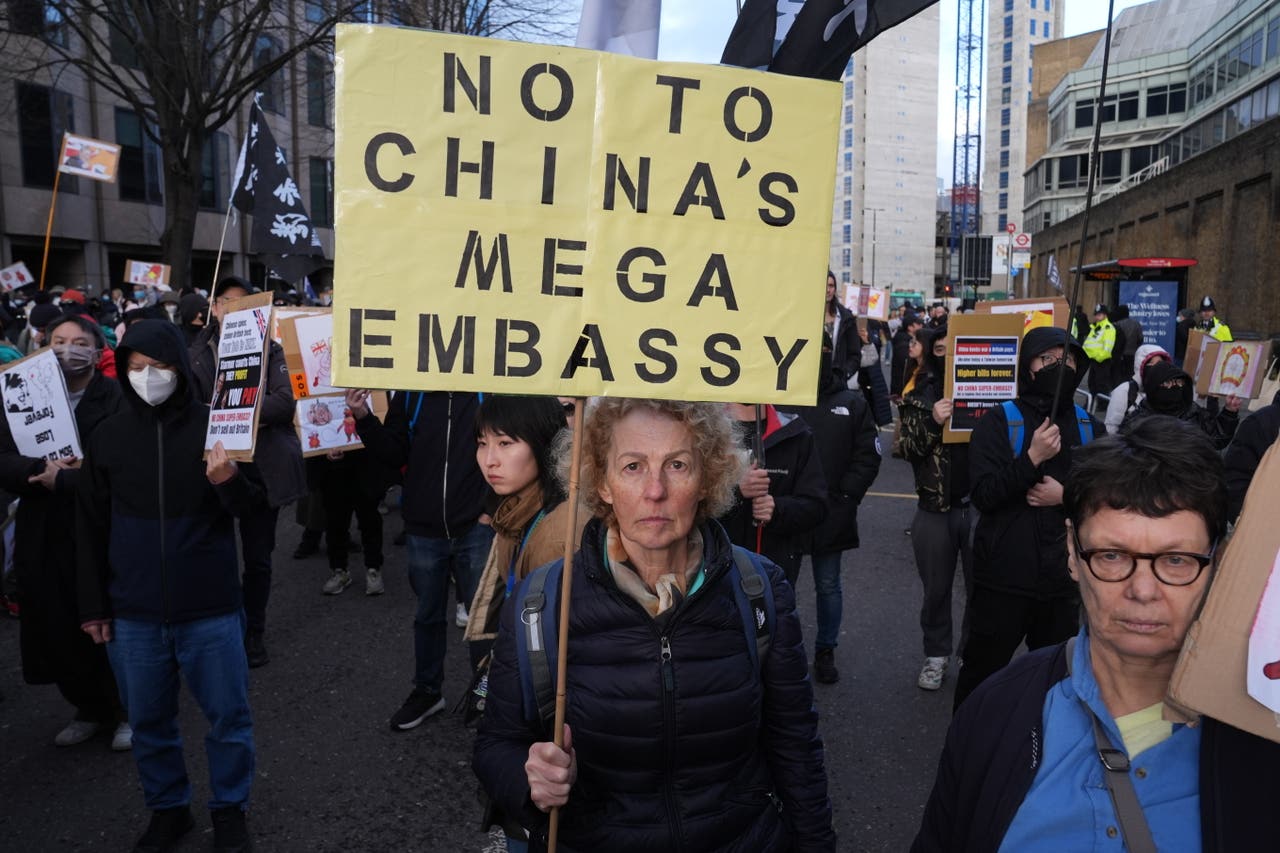 Kemi Badenoch joins protesters calling for Government to stop China ...