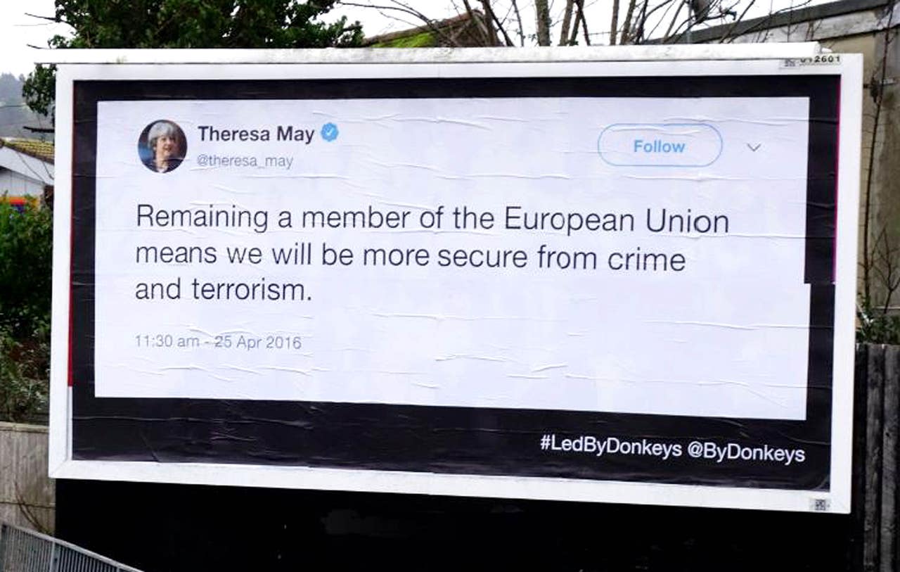 Brexit group posts huge billboards of MPs’ quotes around Dover - Jersey ...