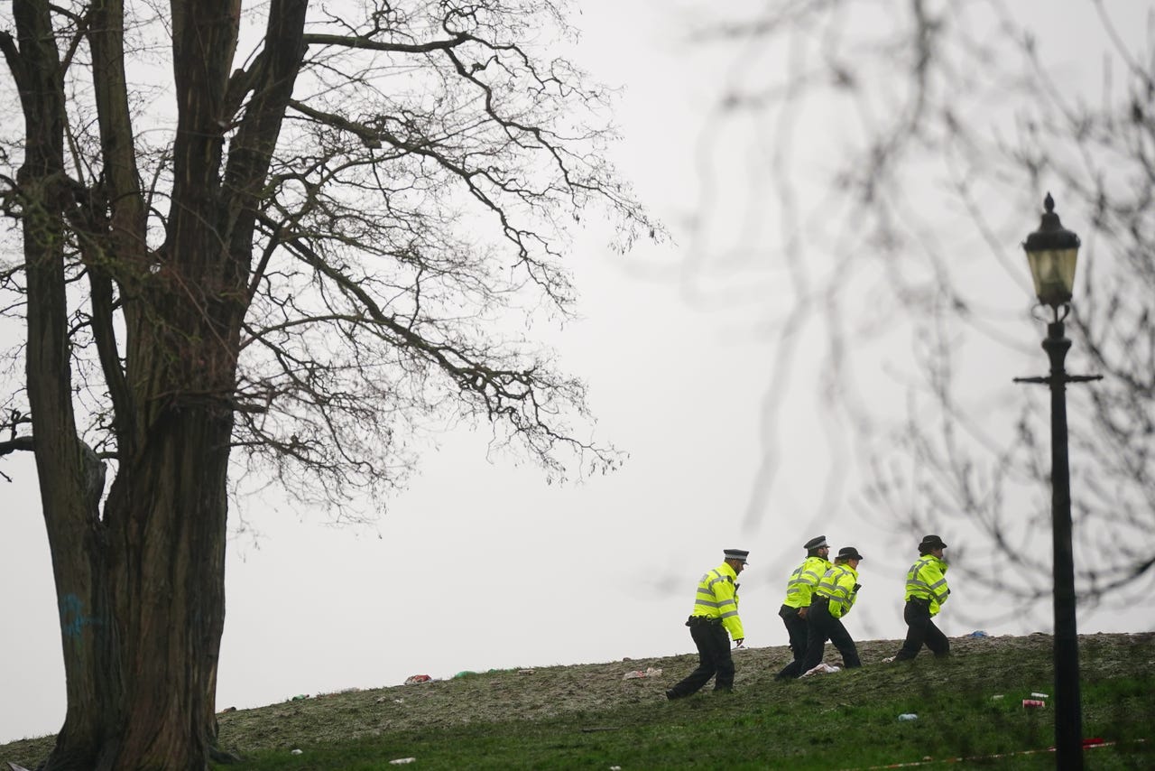 Outrage at ‘grotesque’ fencing around London park to stop New Year’s ...