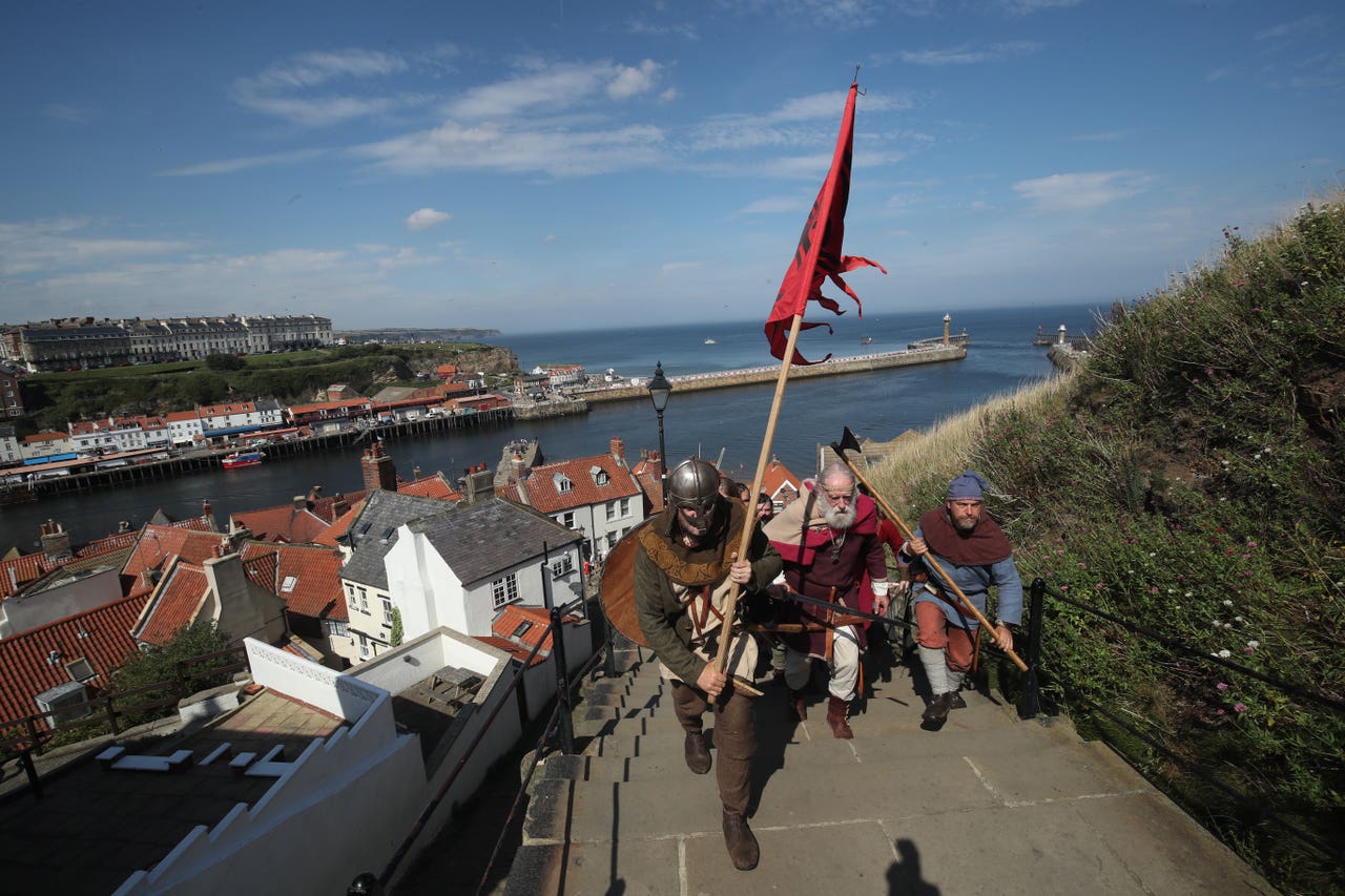 In Pictures: Hordes of Vikings descend on Yorkshire town - Jersey ...