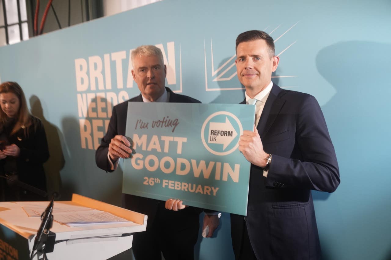 Matt Goodwin named as Reform UK candidate in Gorton and Denton by ...