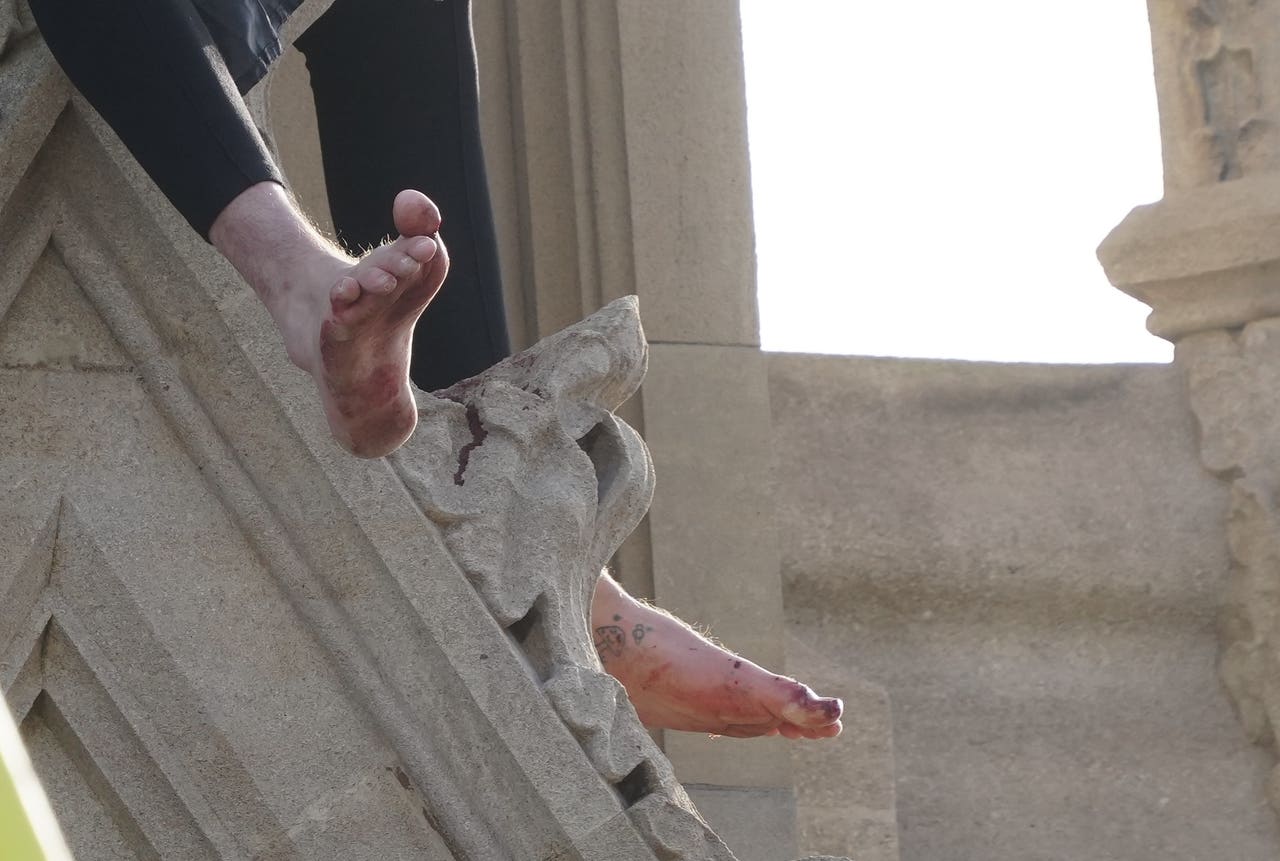 Pro-Palestine protester who climbed Big Ben barefoot guilty of public ...