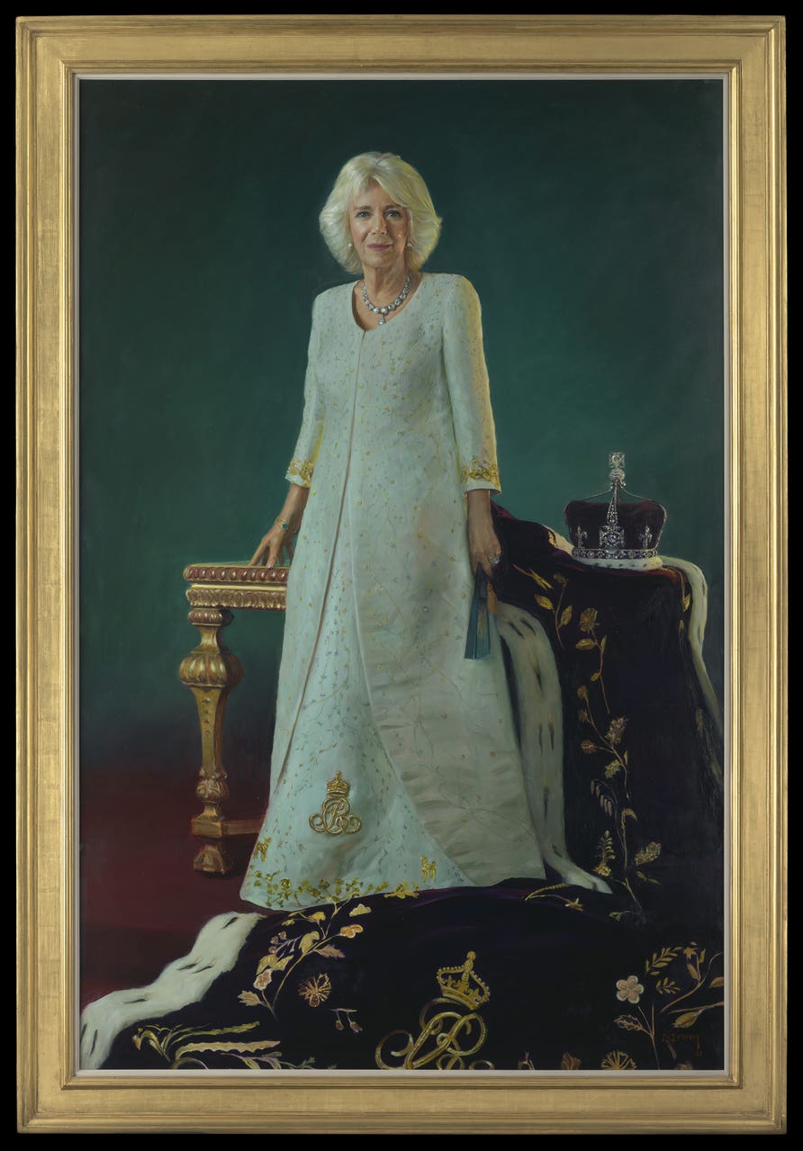 King and Queen unveil portraits marking coronation | Bournemouth Echo