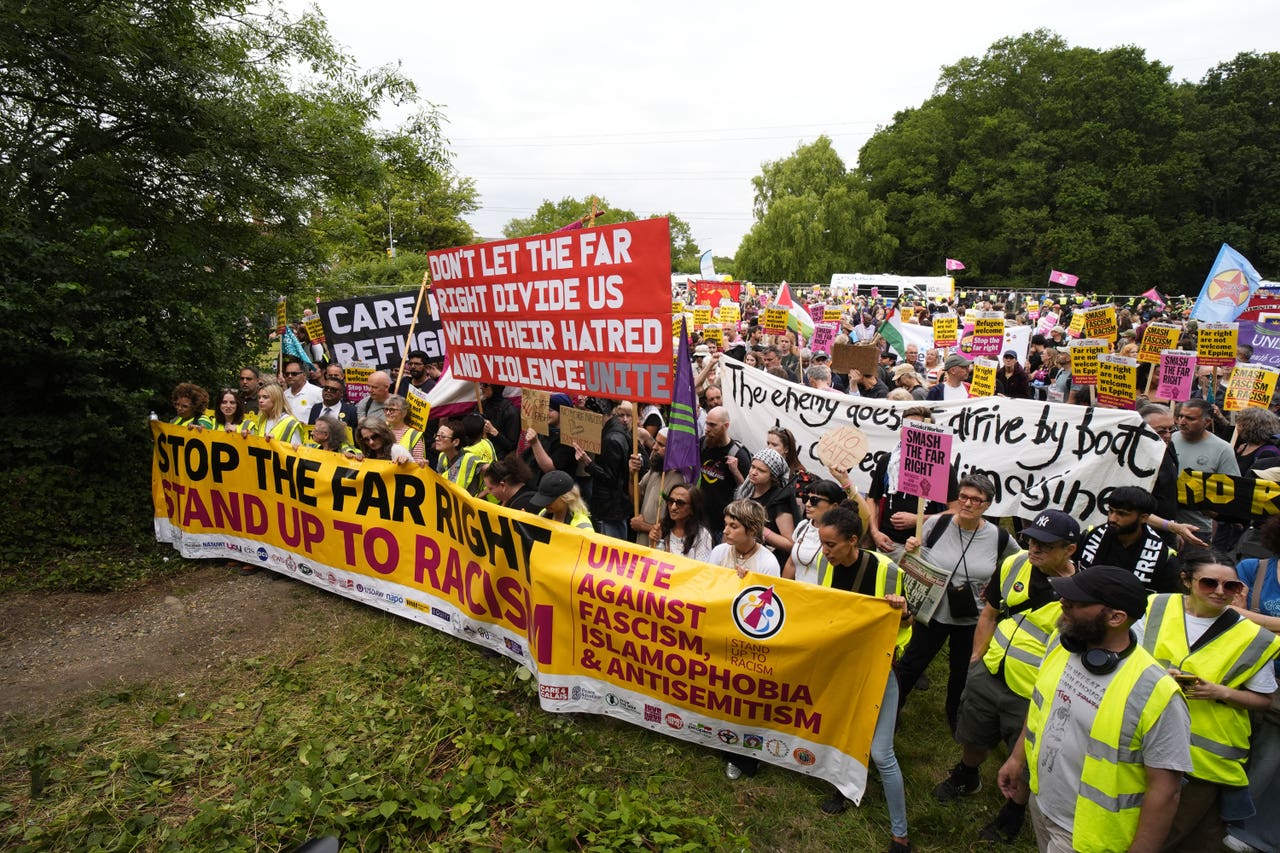 Two more men charged after protest outside migrant hotel in Epping ...