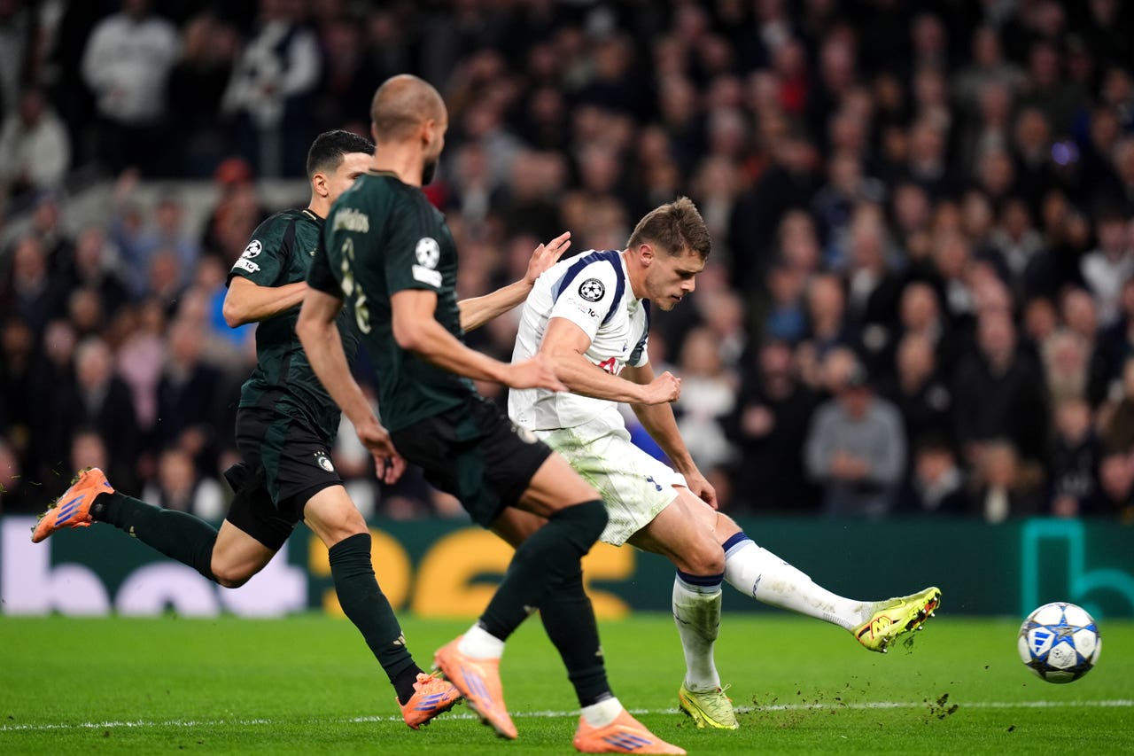 Micky van de Ven stunner lights up Tottenham’s Champions League victory ...