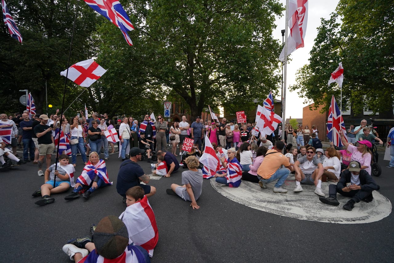 Asylum hotel protests continue as Cooper sets out plan to clear appeals ...