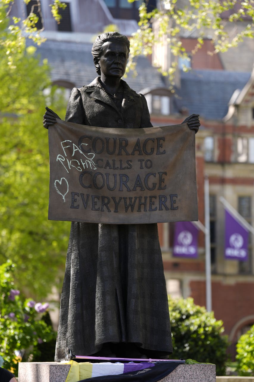 Police appeal for information after statues targeted during trans ...