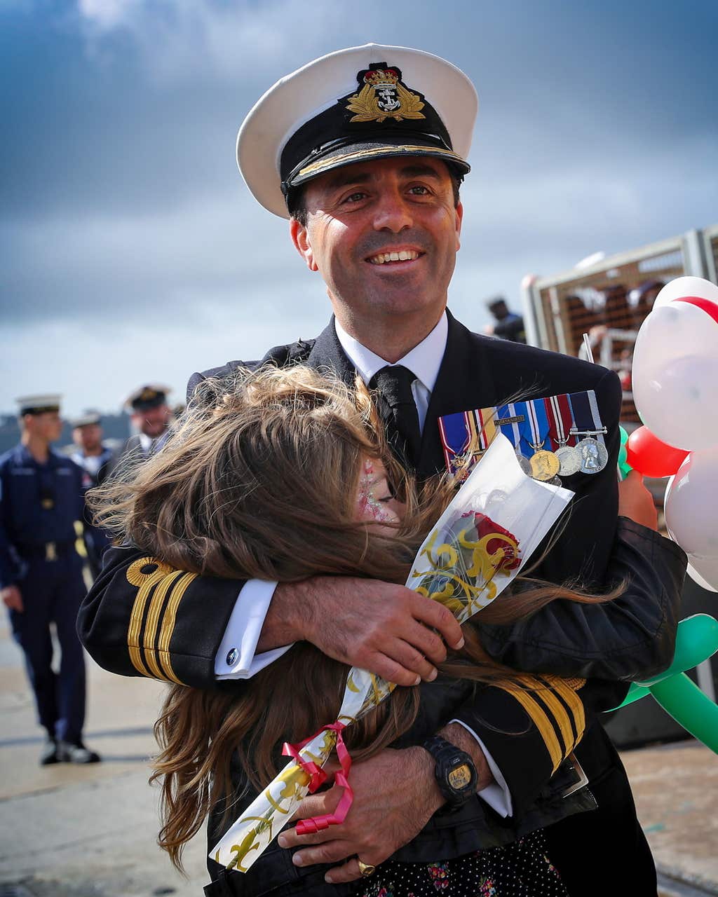 Navy families reunited after seven-month deployment - Jersey Evening Post