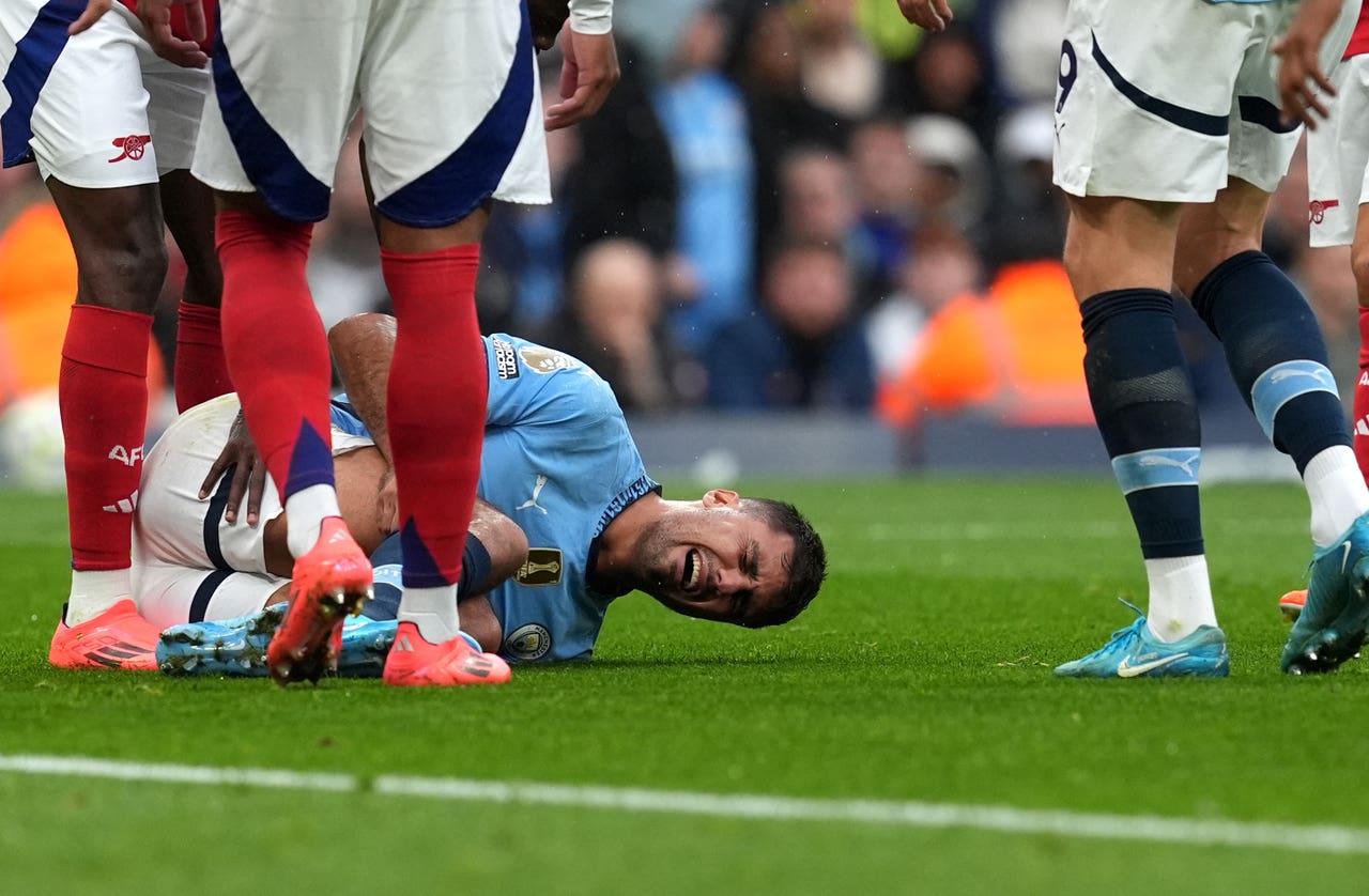 Man City confirm Rodri suffered right knee ligament injury in Arsenal ...