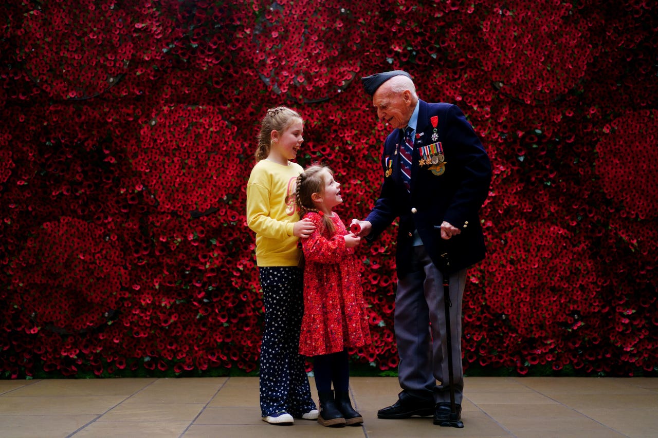 Royal British Legion launches annual poppy appeal with wall of poppies ...