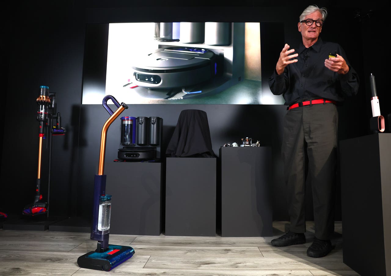 Sir James Dyson unveils new products including AI-backed robot vacuum ...
