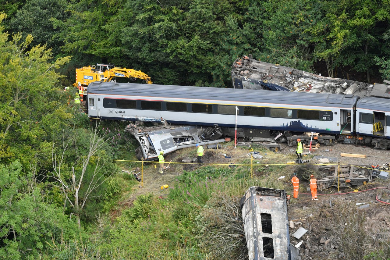 Rail workers look back on tragic Stonehaven crash one year on ...