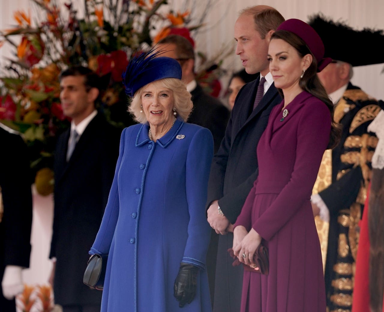 Princess of Wales in Diana’s feathers jewel for first state visit in ...
