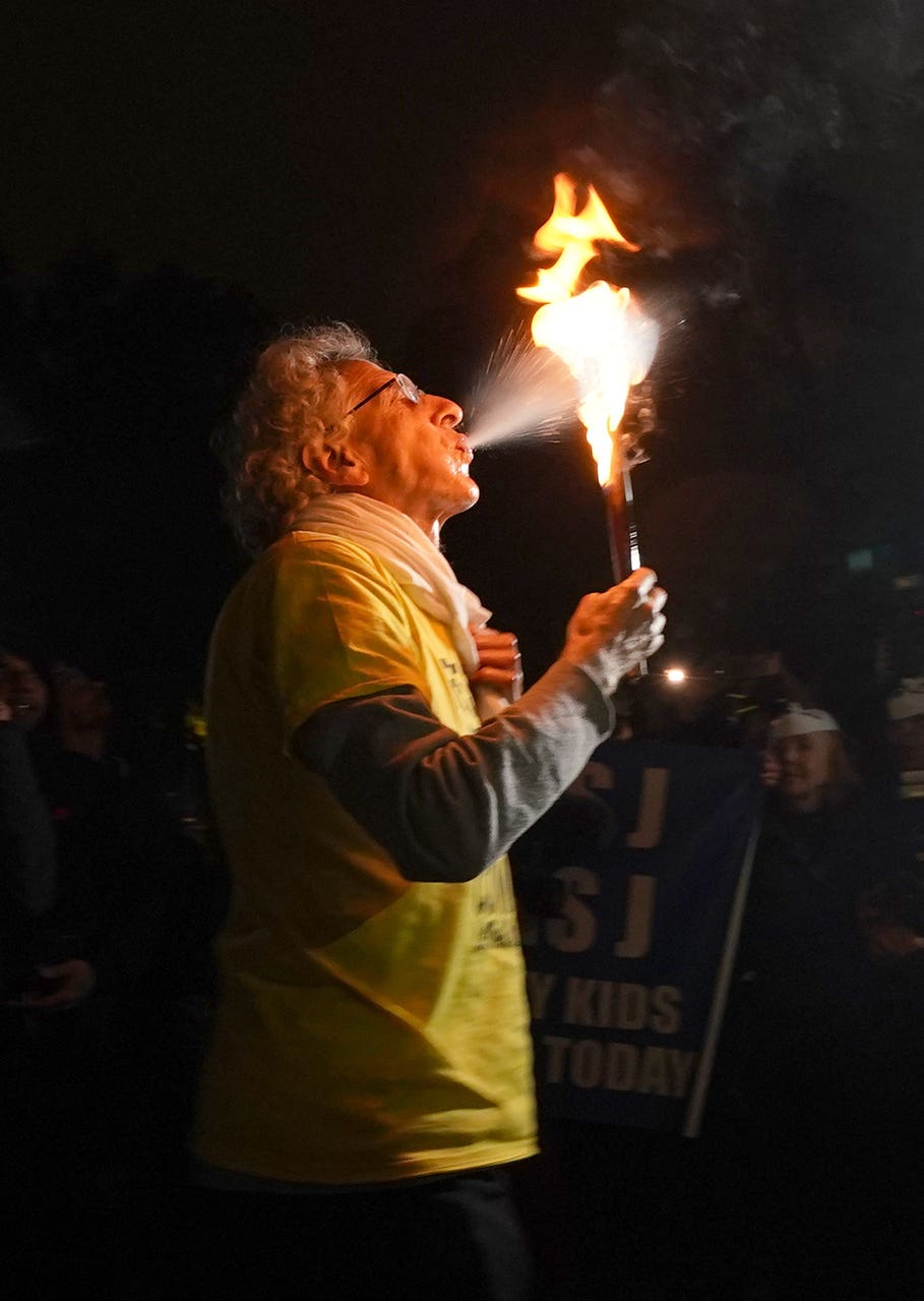 Twelve arrests as mask-wearing protesters clash with police on Bonfire ...