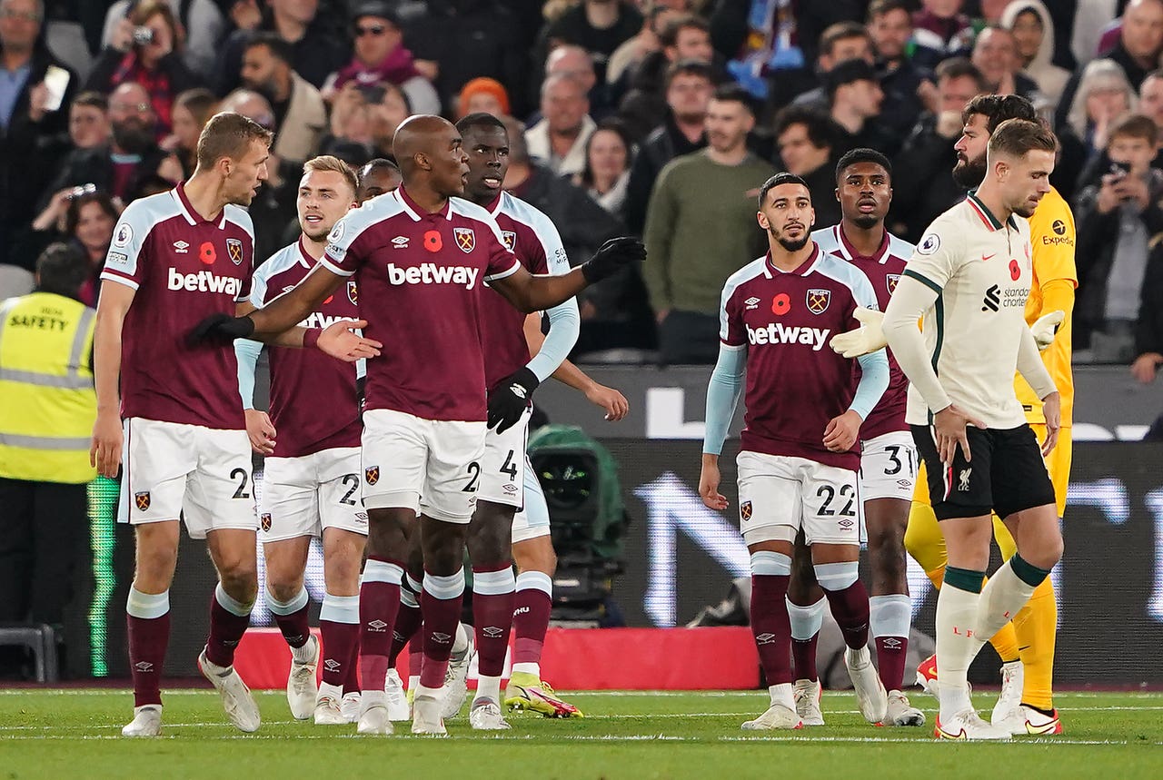 West Ham up to third as they end Liverpool’s long unbeaten run - Jersey ...