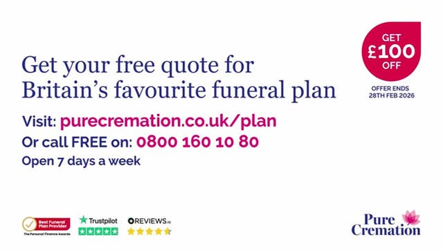 Cremation firm ad banned for ‘misleadingly implying’ plan included a ...