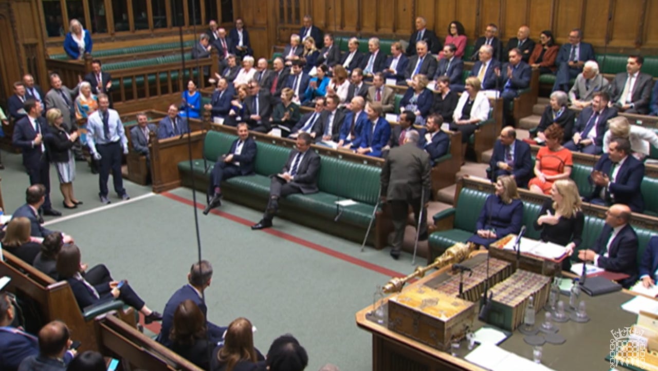 Standing ovation for MP Craig Mackinlay on return to Commons after ...