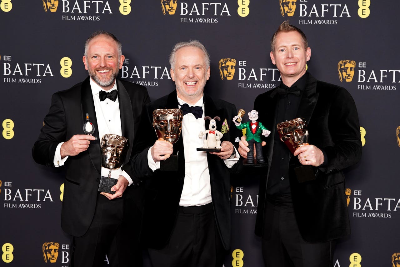 Team behind Wallace And Gromit picks up two Bafta awards for Vengeance ...