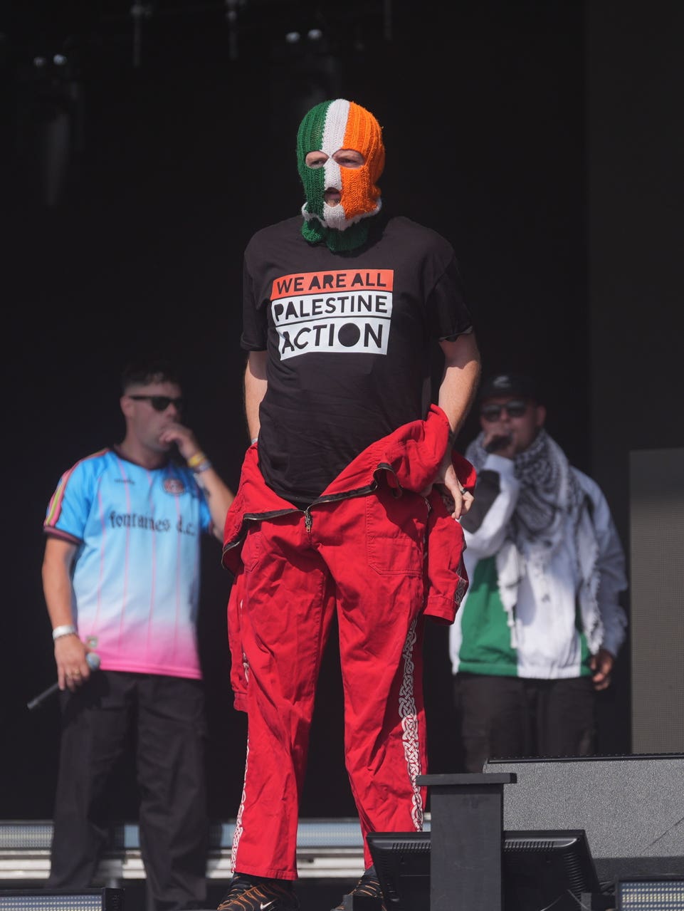 Mo Chara says ‘I’m a free man’ as Kneecap take to Glastonbury stage ...