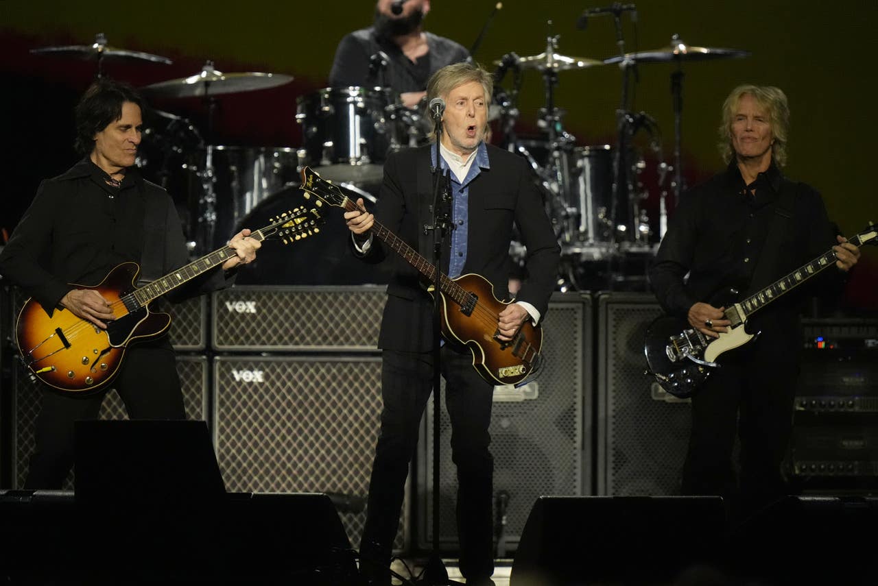Sir Paul McCartney says ‘it’s good to be back’ as UK leg of tour begins ...
