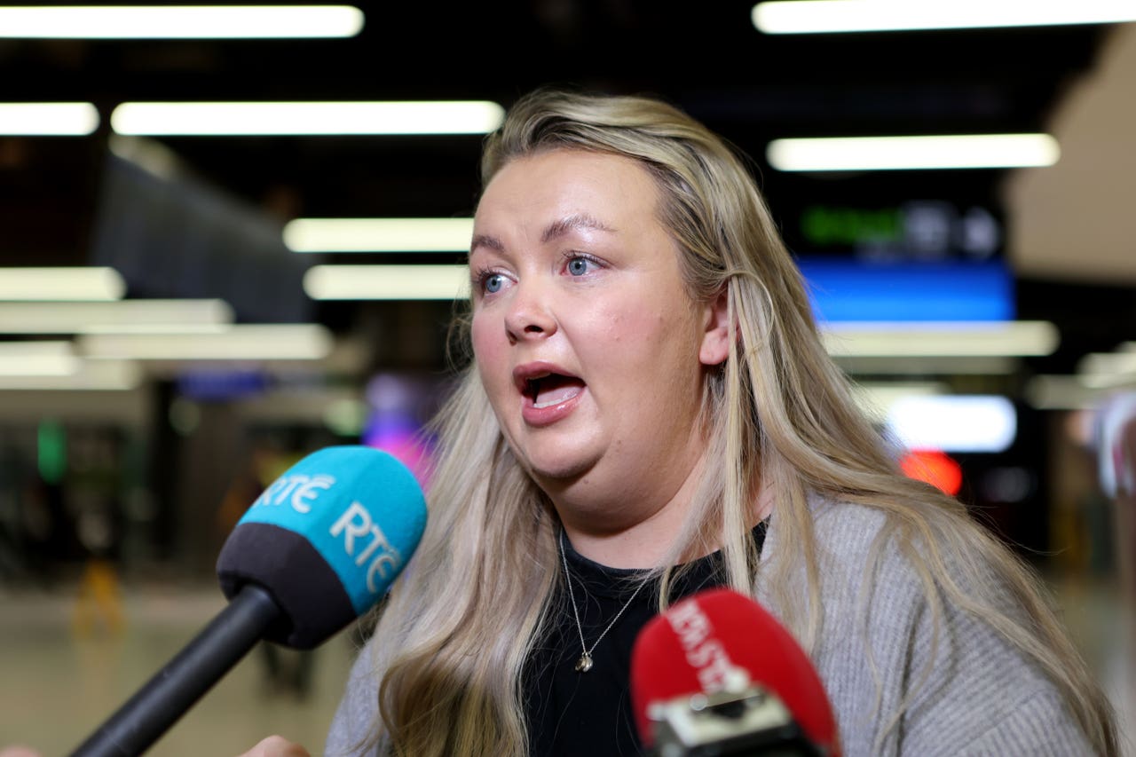 Relieved family reunions at Dublin Airport as chartered flight lands ...