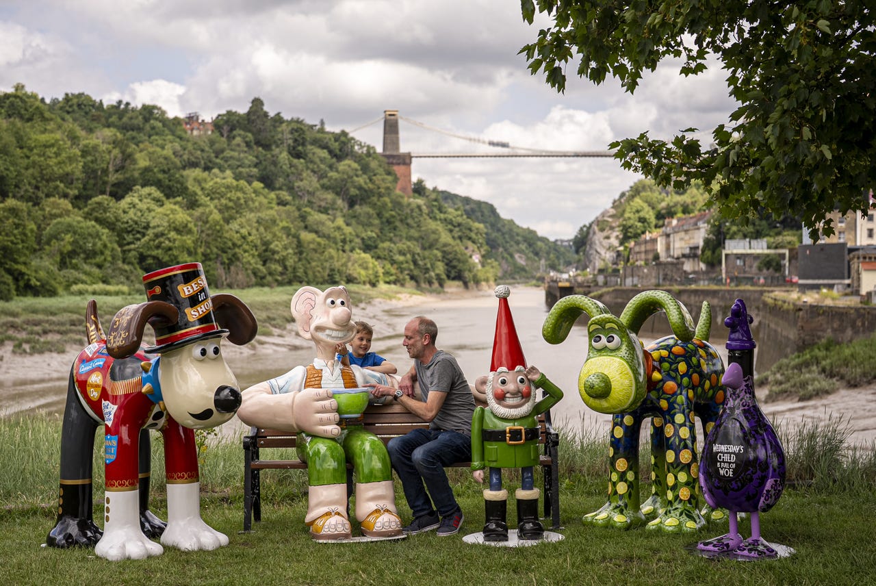Roald Dahl-inspired Wallace and Gromit sculpture part of charity trail ...