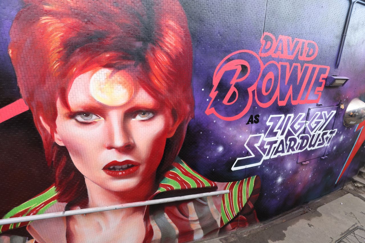 New David Bowie mural unveiled to mark 50th anniversary of Ziggy ...