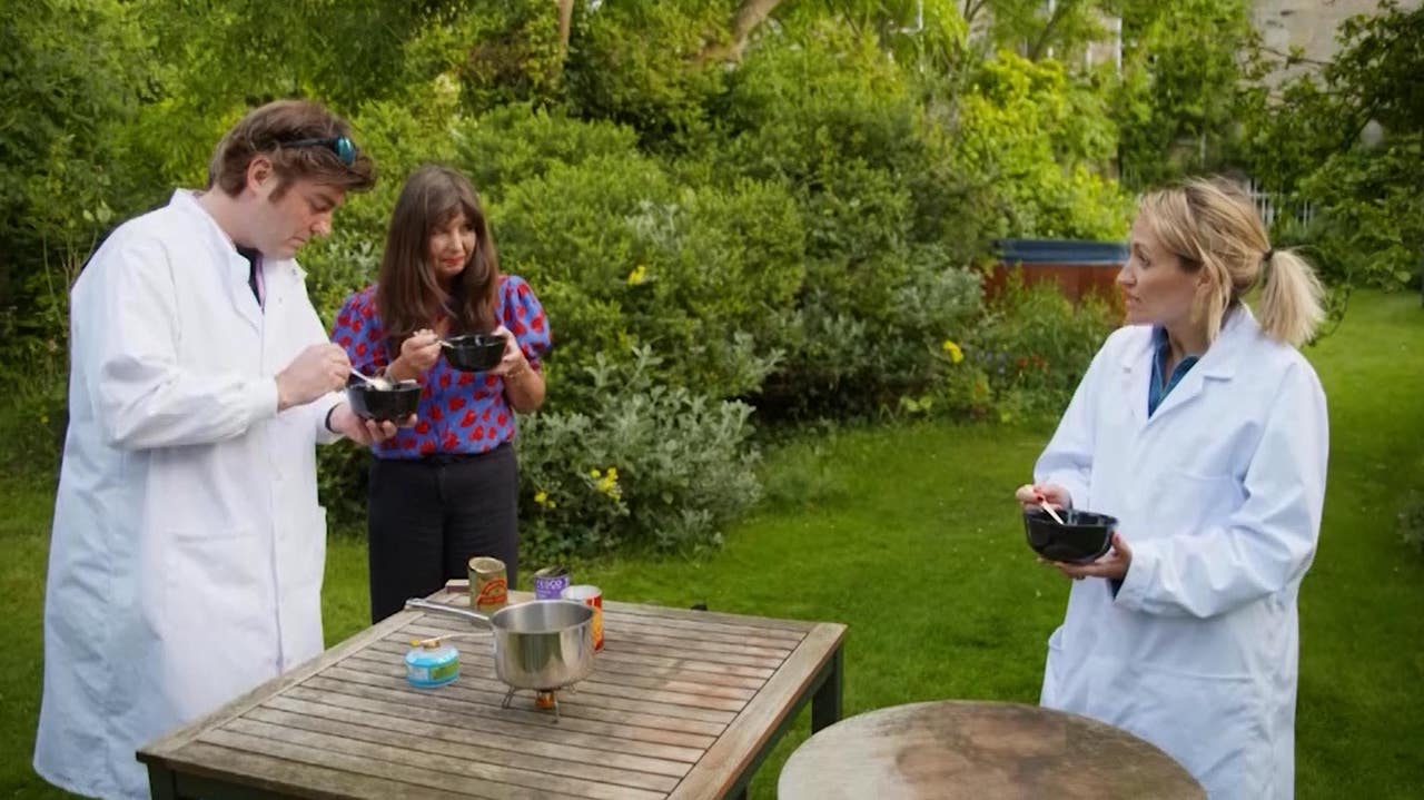 Kate Quilton retches after eating 50-year-old kangaroo tail canned soup ...