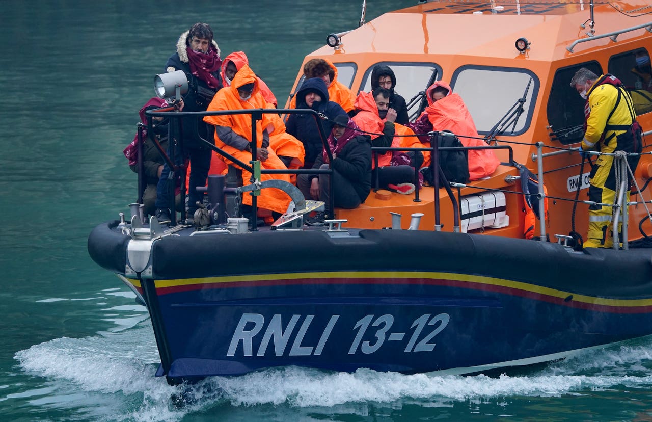 RNLI and Border Force bring 99 people to safety as they cross English ...